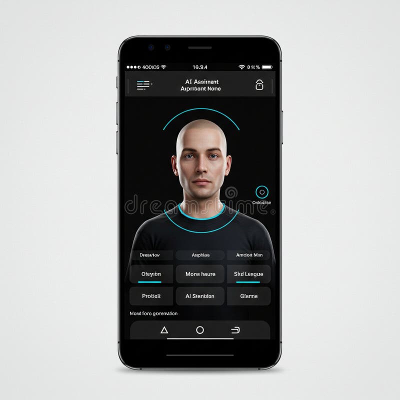 A Smartphone Screen Displays a Digital Interface Featuring a Virtual ...