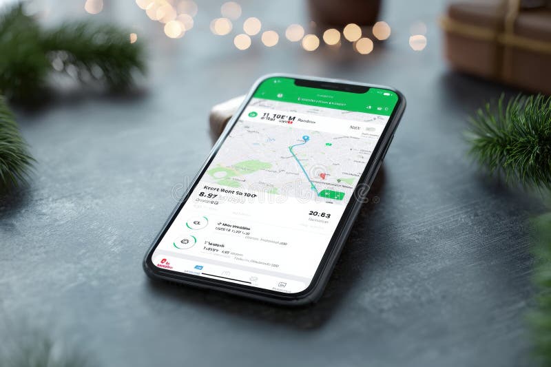 Real-time Courier Tracking App Screen Displaying Current Location with ...