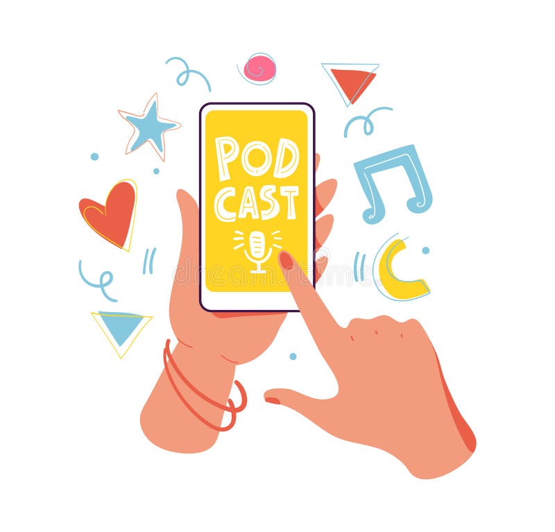 Podcast Man Microphone Sketch Stock Illustrations – 38 Podcast Man ...