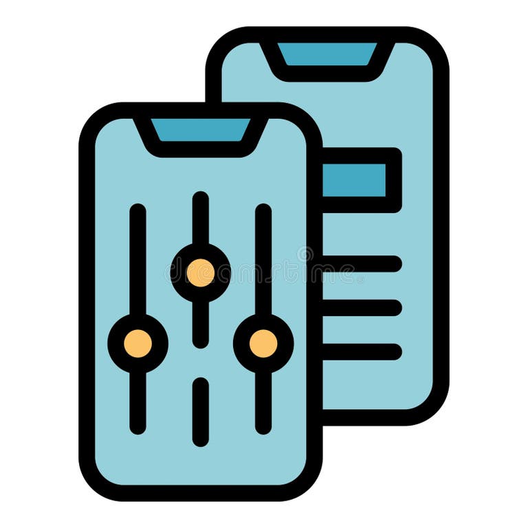 Smartphone Search Engine Icon Vector Flat Stock Vector - Illustration ...