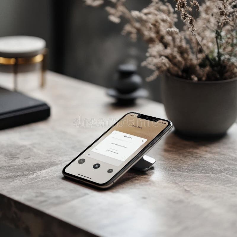 Smartphone Security, Inputting a Passcode on a Phone Stock Illustration ...