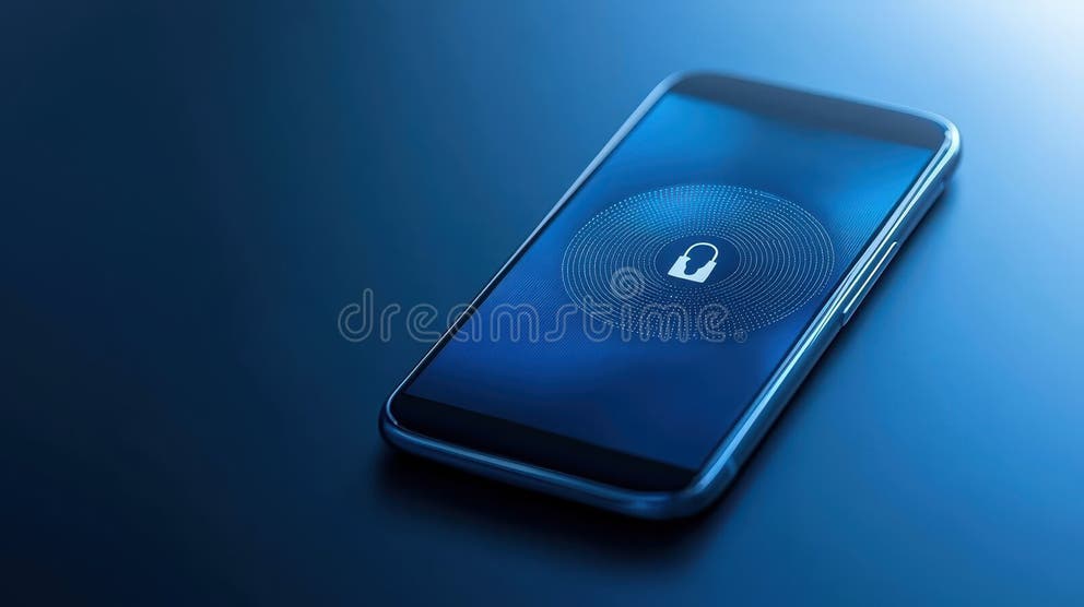 Smartphone Security Risk, Fingerprint on Screen Highlighting Device ...