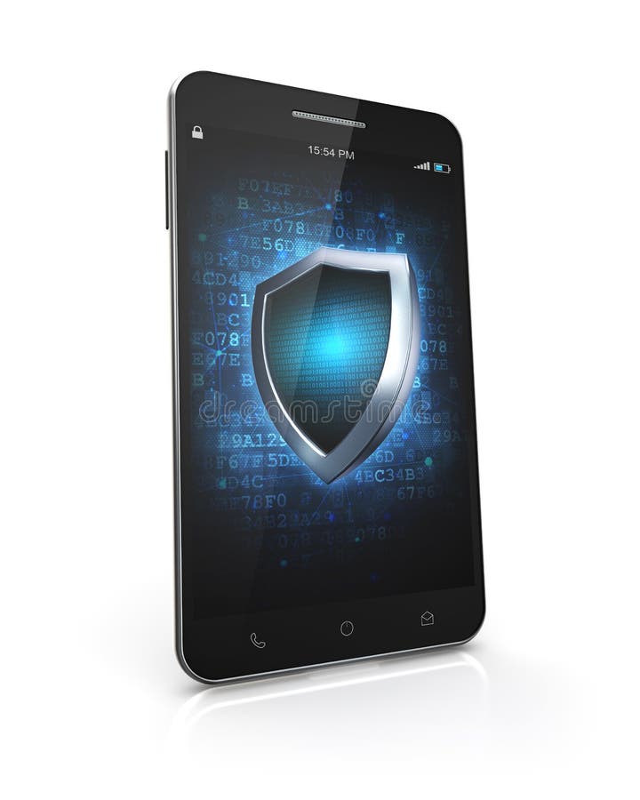 Smartphone Security Concept. Isometric Design Stock Vector ...