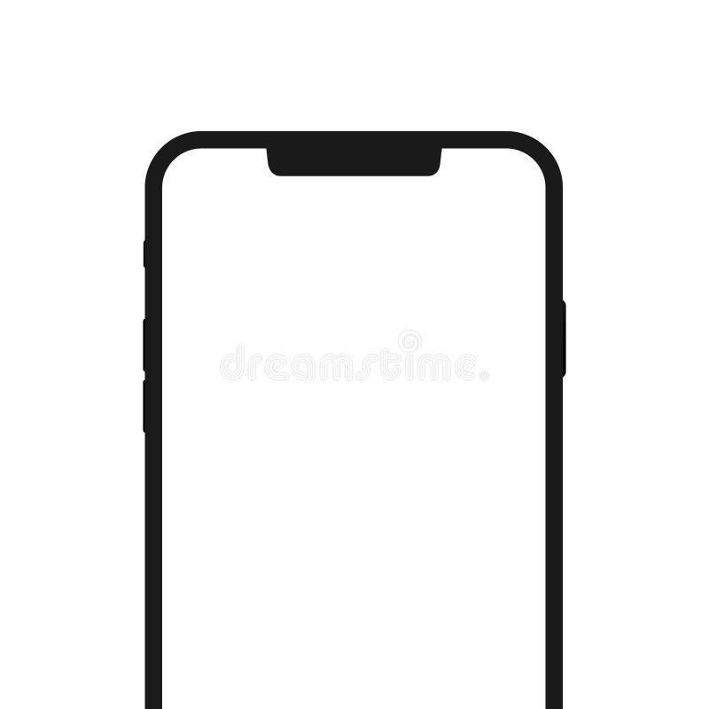 Smartphone the Shape of a Modern Mobile Phone Designed To Have a Thin ...