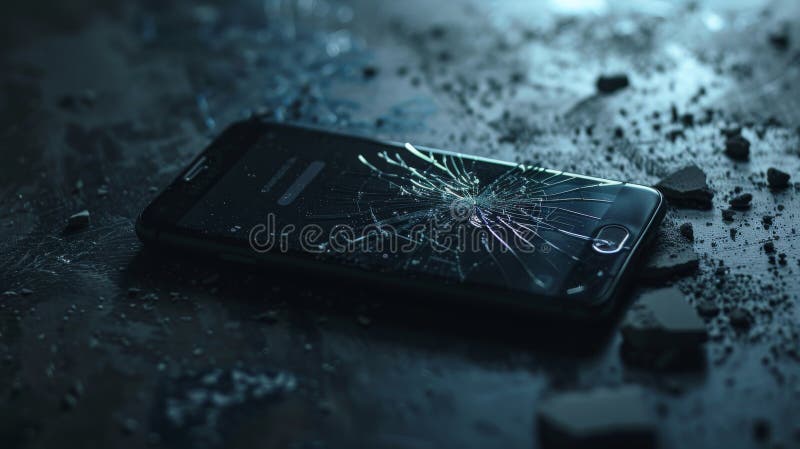 A Smartphone with Shattered Glass Illustrates the Fragility of ...