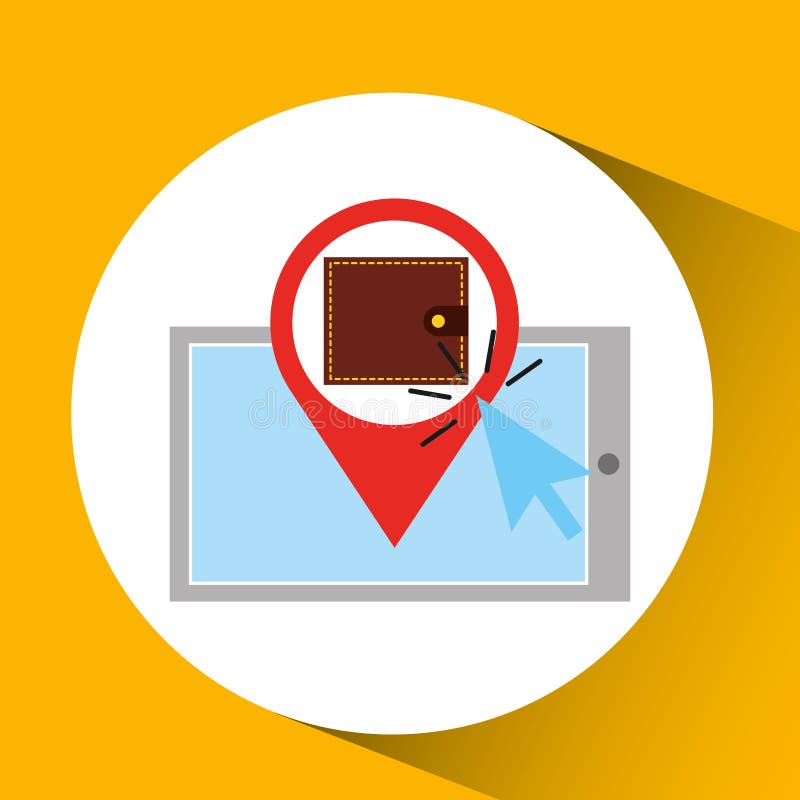 Smartphone Shopping Online Save Money Graphic Stock Vector ...