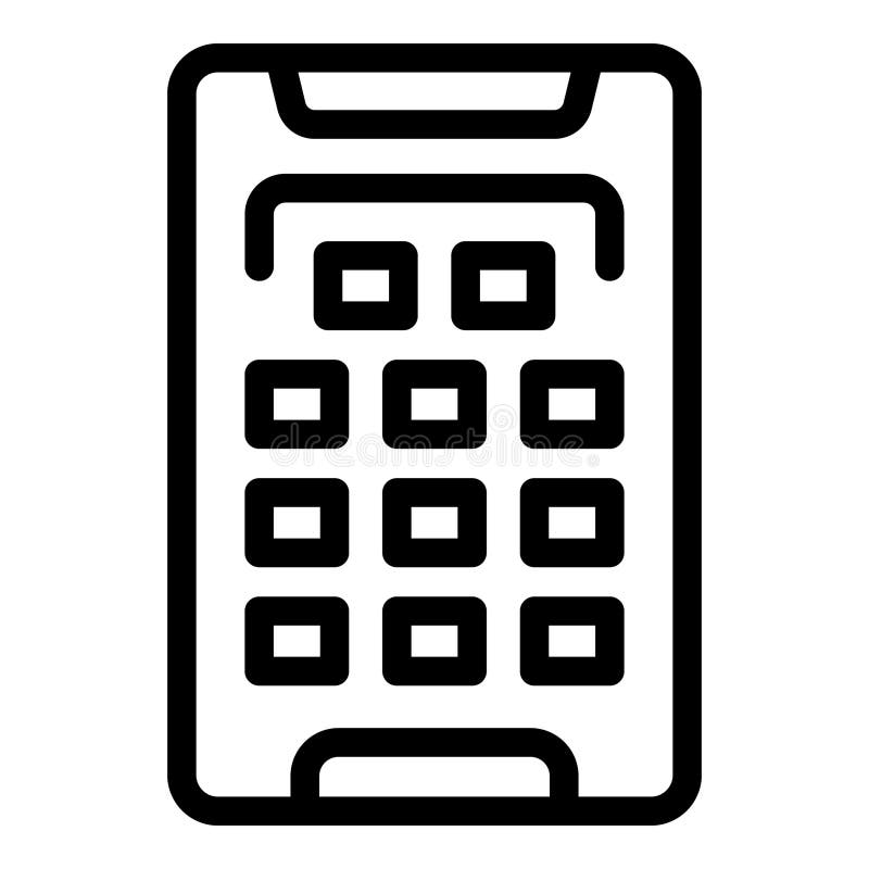 Smartphone Showing App Menu with Buttons for Navigation Stock ...