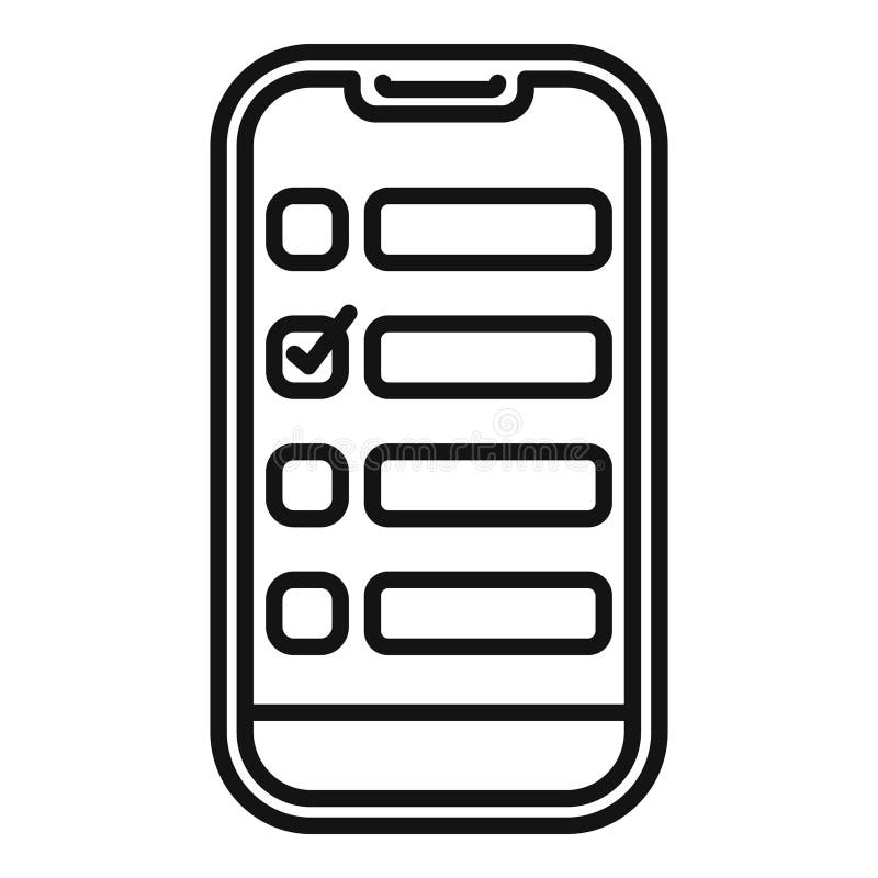 Smartphone Showing Checklist for Completing Tasks Efficiently Stock Vector - Illustration of ...