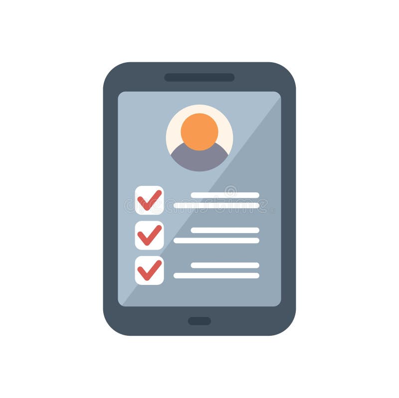 Smartphone Showing Completed Checklist with Profile Icon Displaying ...