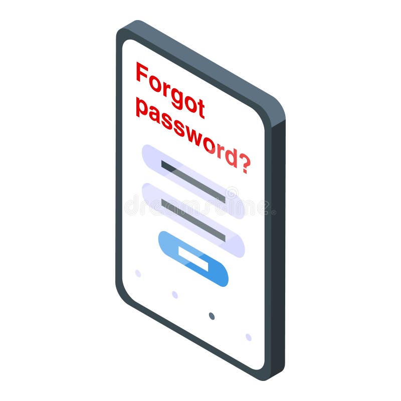 Forgot Password Computer Concept Stock Vector - Illustration of ...