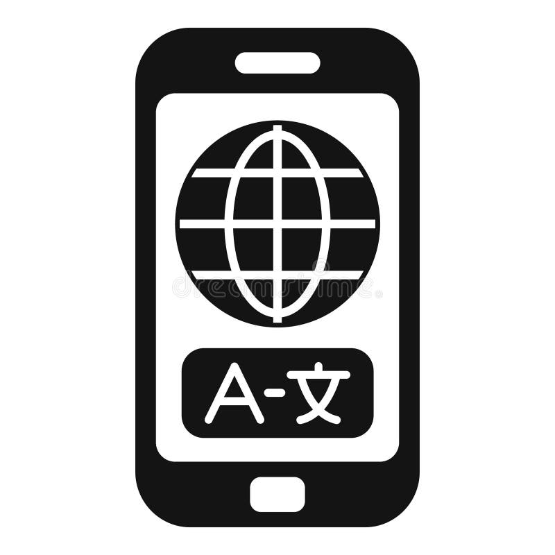 Smartphone Showing Global Online Language Translation Application Stock ...