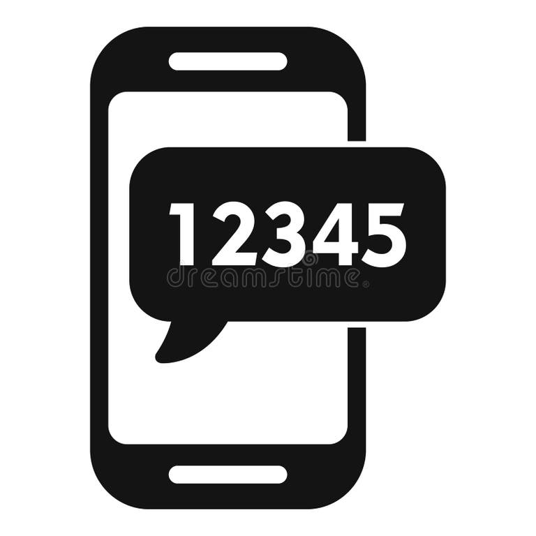 Smartphone Showing One Two Three Four Five Numbers in Speech Bubble ...