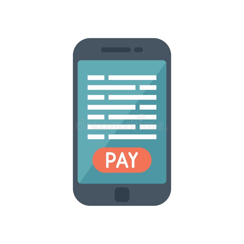 Smartphone Showing Online Payment Form with Pay Button Stock ...
