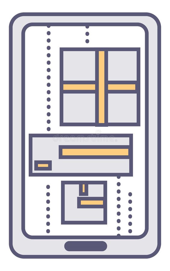 Smartphone Showing Parcels and Their Location, Tracking App Stock ...