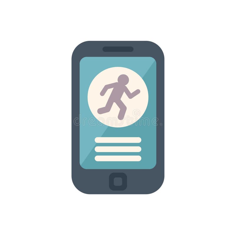 Smartphone Showing Running App Interface with Tracking Person Activity ...
