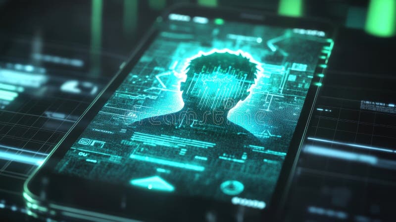 Smartphone Showing User Data and Accessing Personal Information in ...