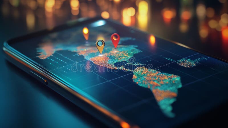 Smartphone Displaying 3d Location Map Pins Stock Photos - Free & Royalty-Free Stock Photos from ...