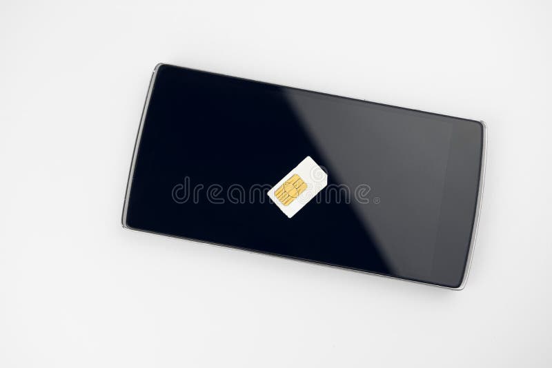 Smartphone with Sim Card stock image. Image of internet - 97982901