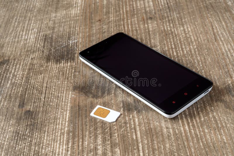 Smartphone and SIM card stock photo. Image of smartphone - 111106804