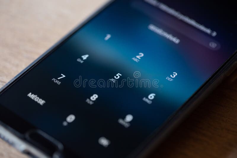 Smartphone SIM Card Unlocking with PIN Stock Image - Image of ...
