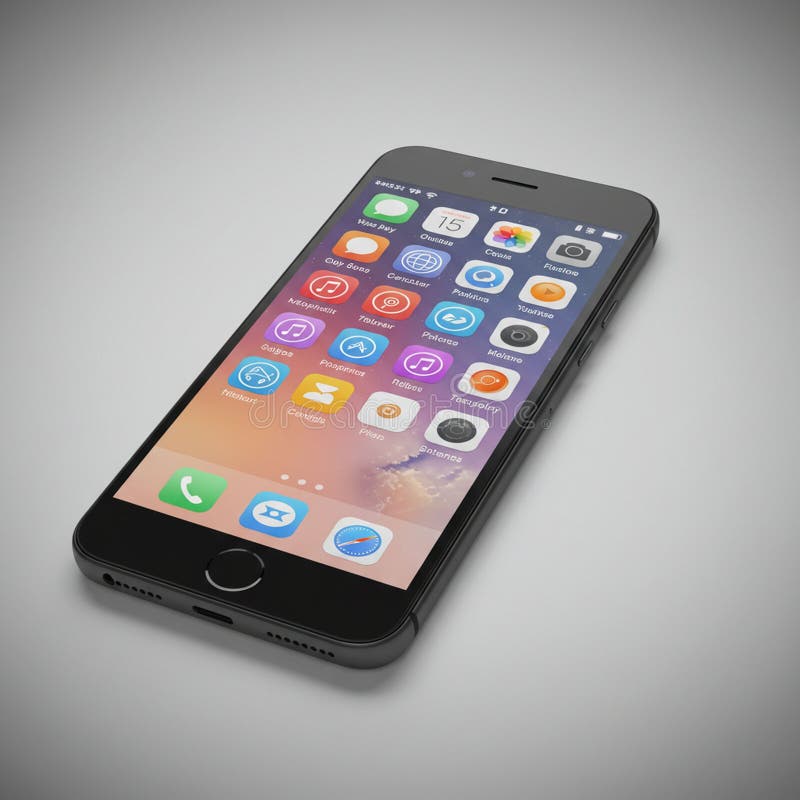 A Smartphone with a Sleek Design, Featuring a Dark Frame and Rounded ...