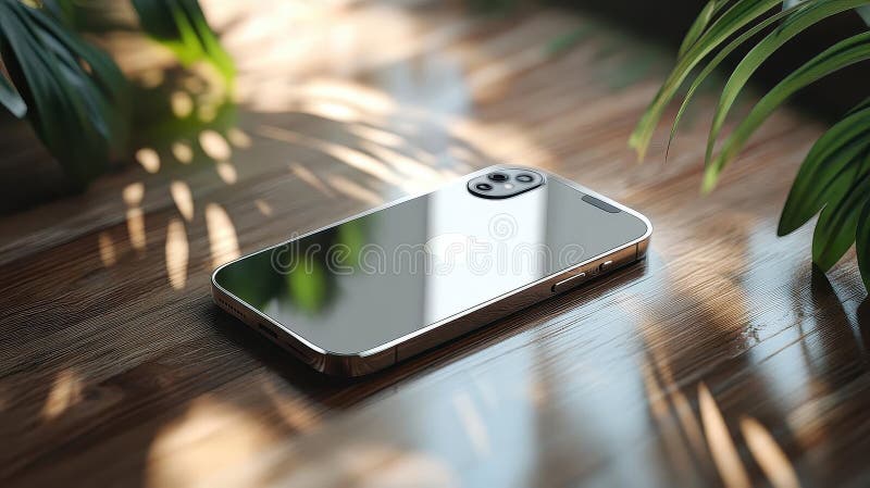 Smartphone with a Sleek Design, Featuring a Shiny Back and a Triple ...