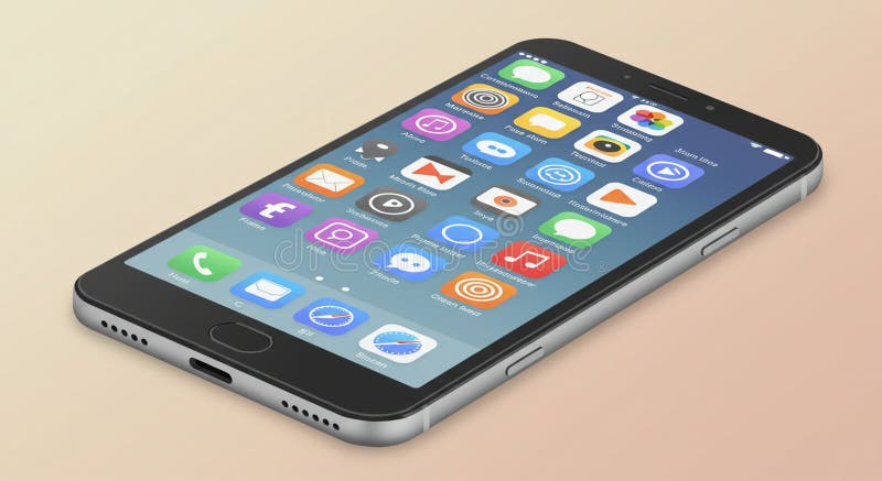 A Smartphone with a Sleek, Metallic Frame and a Glass Screen Displaying ...