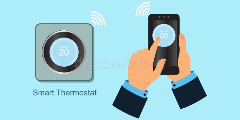 Smartphone and Smart Device Controlled Smart Home Apps Stock ...