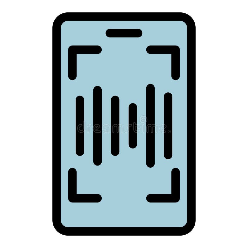 Smartphone Sound Record Icon Color Outline Vector Stock Vector ...