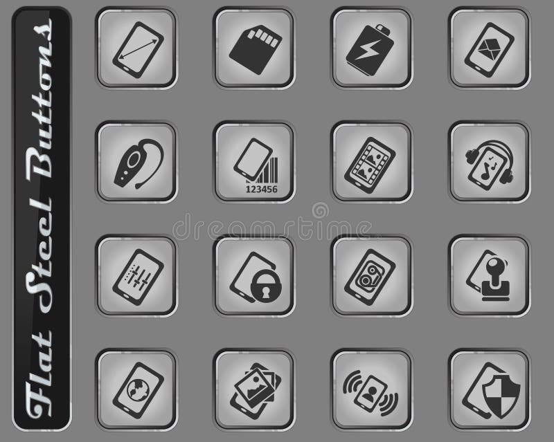 Smartphone, Specifications and Functions Stock Illustration ...