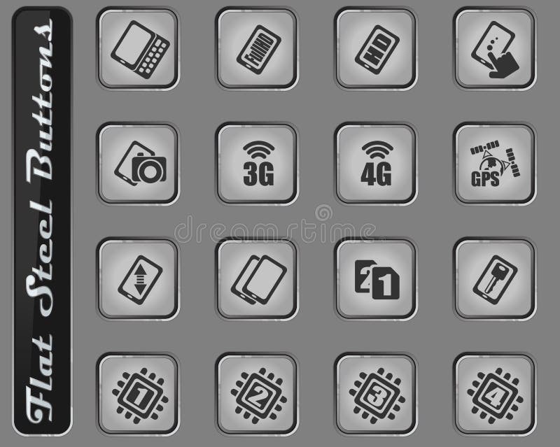 Smartphone, Specifications and Functions Stock Vector - Illustration of ...