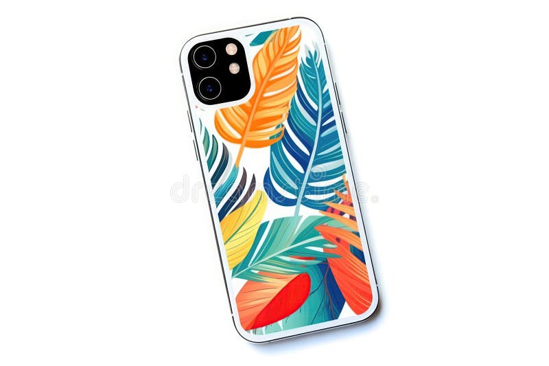 Smartphone Sticker on White Background. Generative AI Stock ...