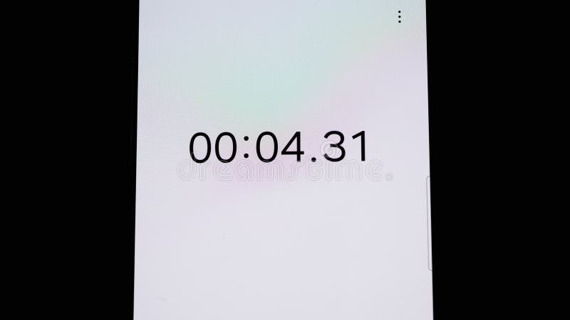 Smartphone Stopwatch: Vertical Timelapse Stock Video - Video of screen ...