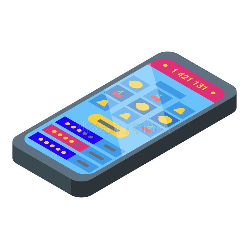 Smartphone Sweepstake Icon Isometric Vector. Lucky Draw Stock Vector ...