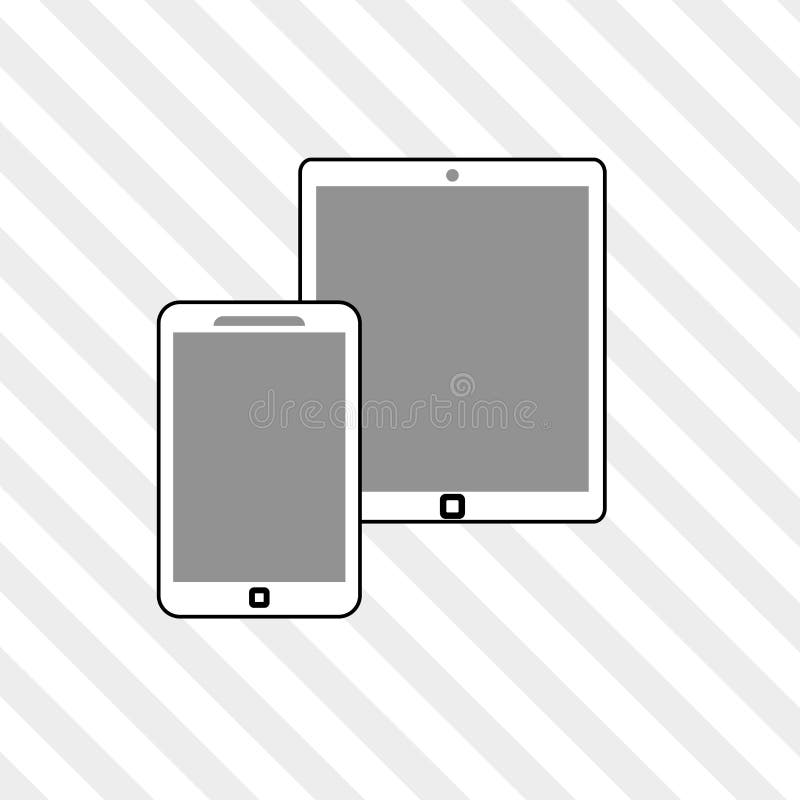 Smartphone and Tablet Icon Design , Vector Illustration Stock Vector ...