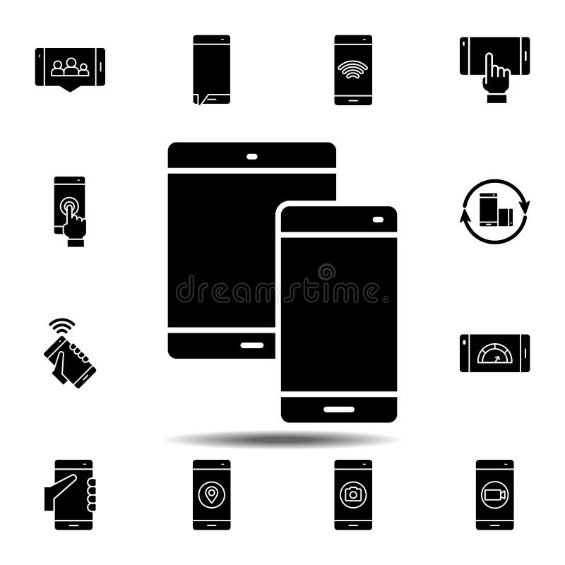 Smartphone, Tablet, Phone Icon. Simple Glyph, Flat Vector Element of ...