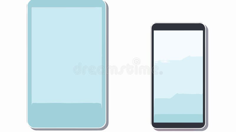Smartphone and Tablet Vector Icon Cartoon Stock Vector - Illustration ...