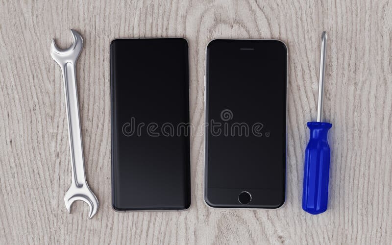 Smartphone Technical Support Assistance. Repair Concept Stock ...