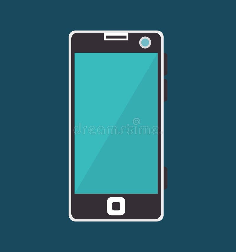 Smartphone Technology Data Flat Icon Stock Vector - Illustration of ...