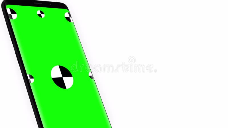 Smartphone Technology with Green Screen in Chroma Key Phone Touch ...