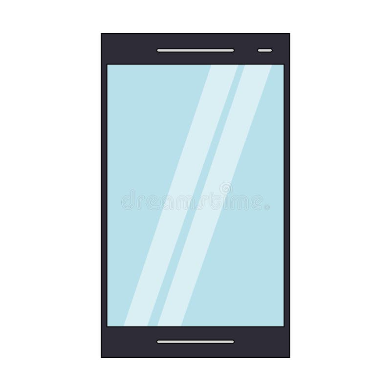 Smartphone Technology Mobile Device Cartoon Stock Vector - Illustration ...
