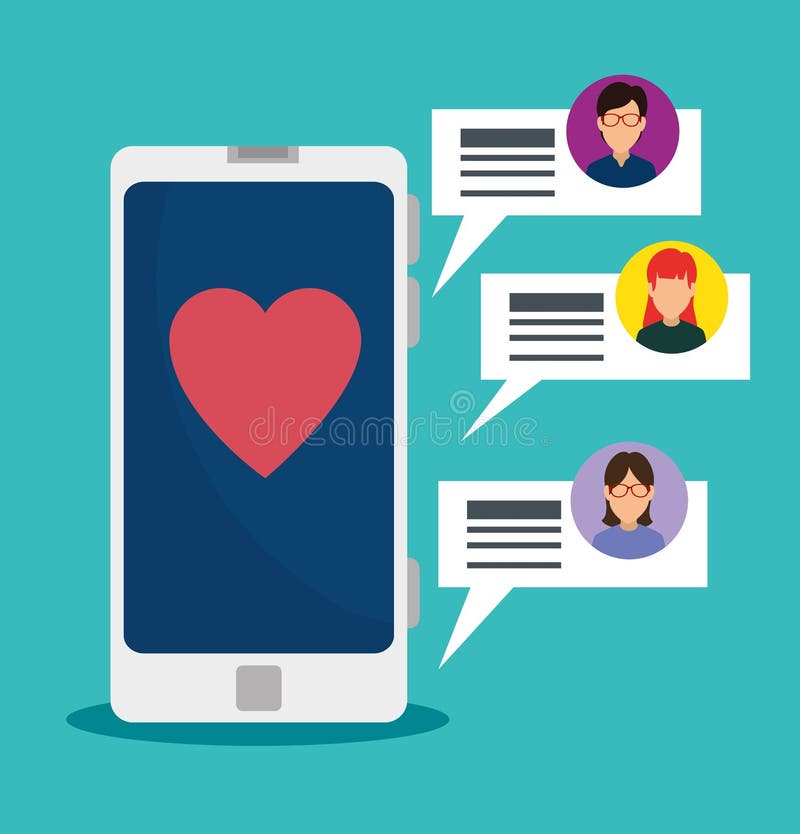 Smartphone Technology and Social Chat Bubbles Stock Vector ...