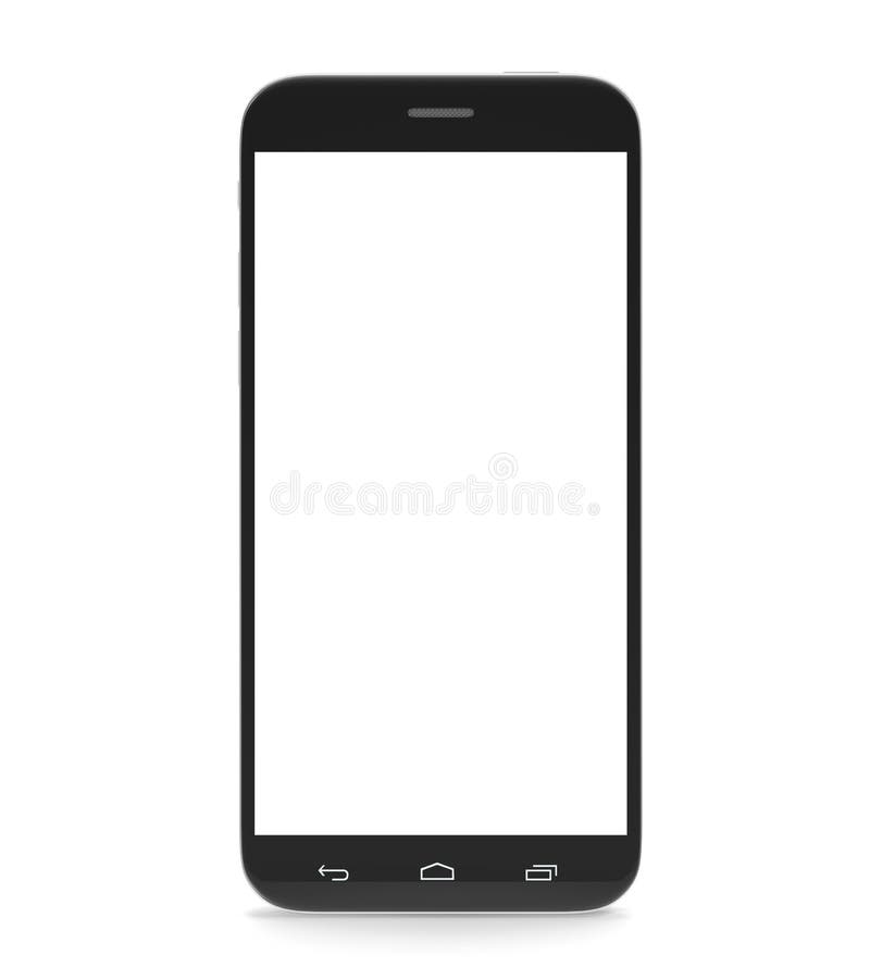 Smartphone, Teléfono Celular, Con Una Pantalla En Blanco Stock de ...