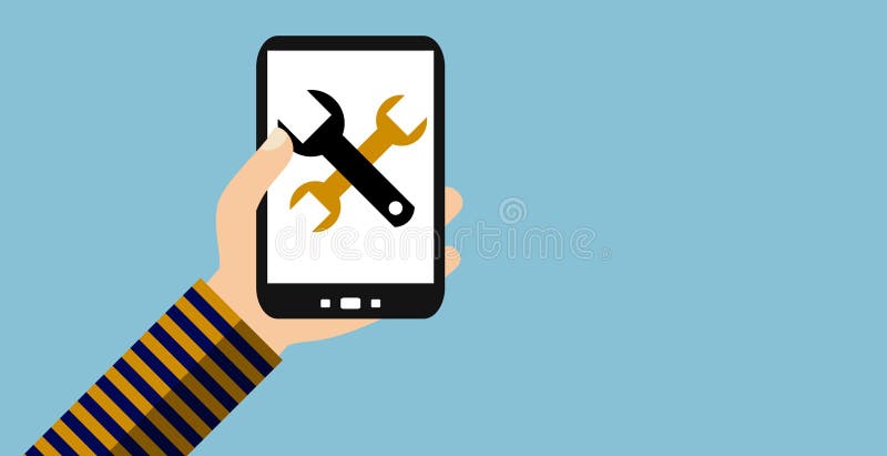 Smartphone: Tools and Repair - Flat Design Stock Illustration ...