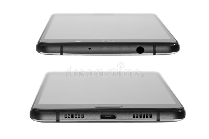 Smartphone Top View and from Below. Stock Image - Image of modern ...