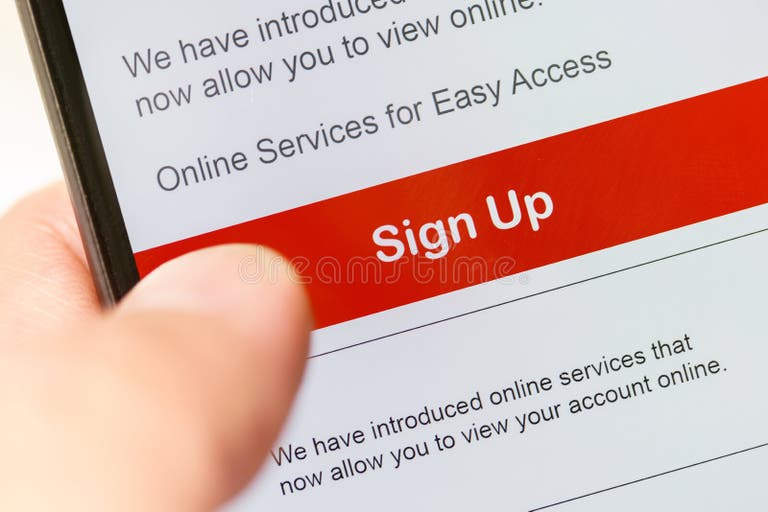 Smartphone Touch Screen with Red Button Stock Photo - Image of touching ...