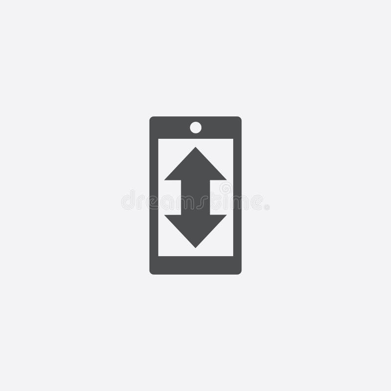 Smartphone transfer icon stock vector. Illustration of technology ...
