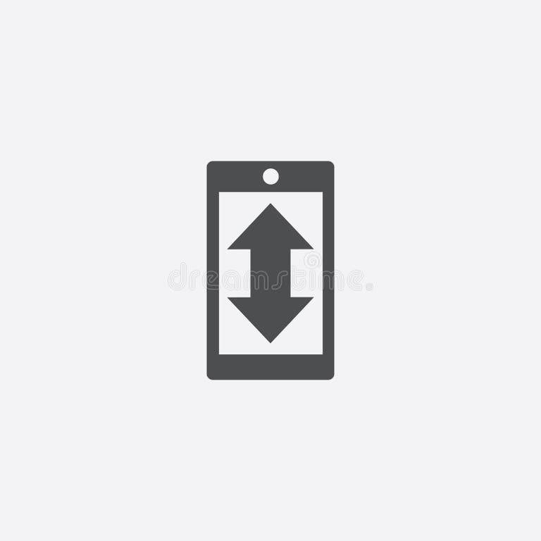 Smartphone transfer icon stock vector. Illustration of technology ...