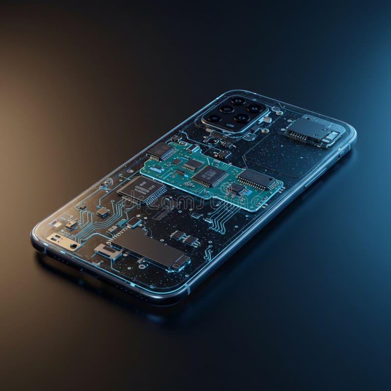 A Smartphone with a Transparent Outer Shell Reveals Its Internal ...