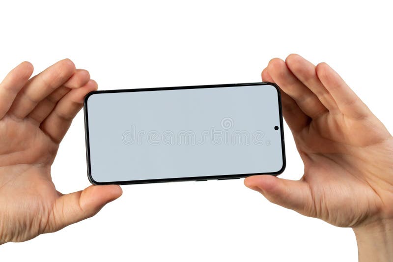 Showing Smartphone in Man Hand Stock Image - Image of equipment, gadget ...